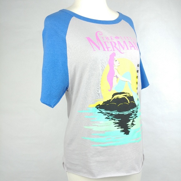Disney | Tops | Nwt Disney Raglan Cut Off Graphic Crop T Shirt | Poshmark